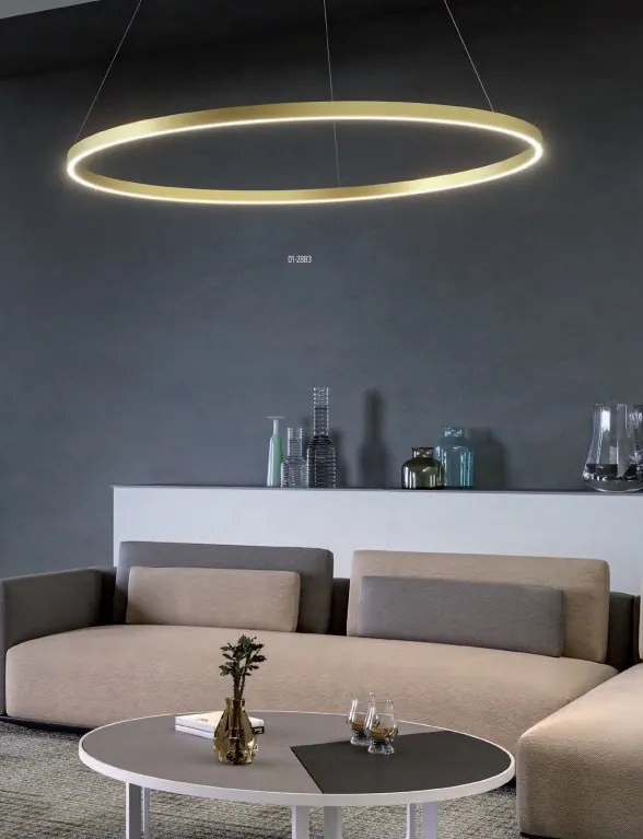 Závěsné led svítidlo Redo Febe Barva: Bílá 4000K, Ø - Průměr: 120 cm