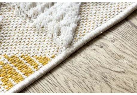 koberec ECO SISAL BOHO MOROC Diamanty 22312 střapce dvě úrovně rou velikost 136x190 cm | krásné koberce cz