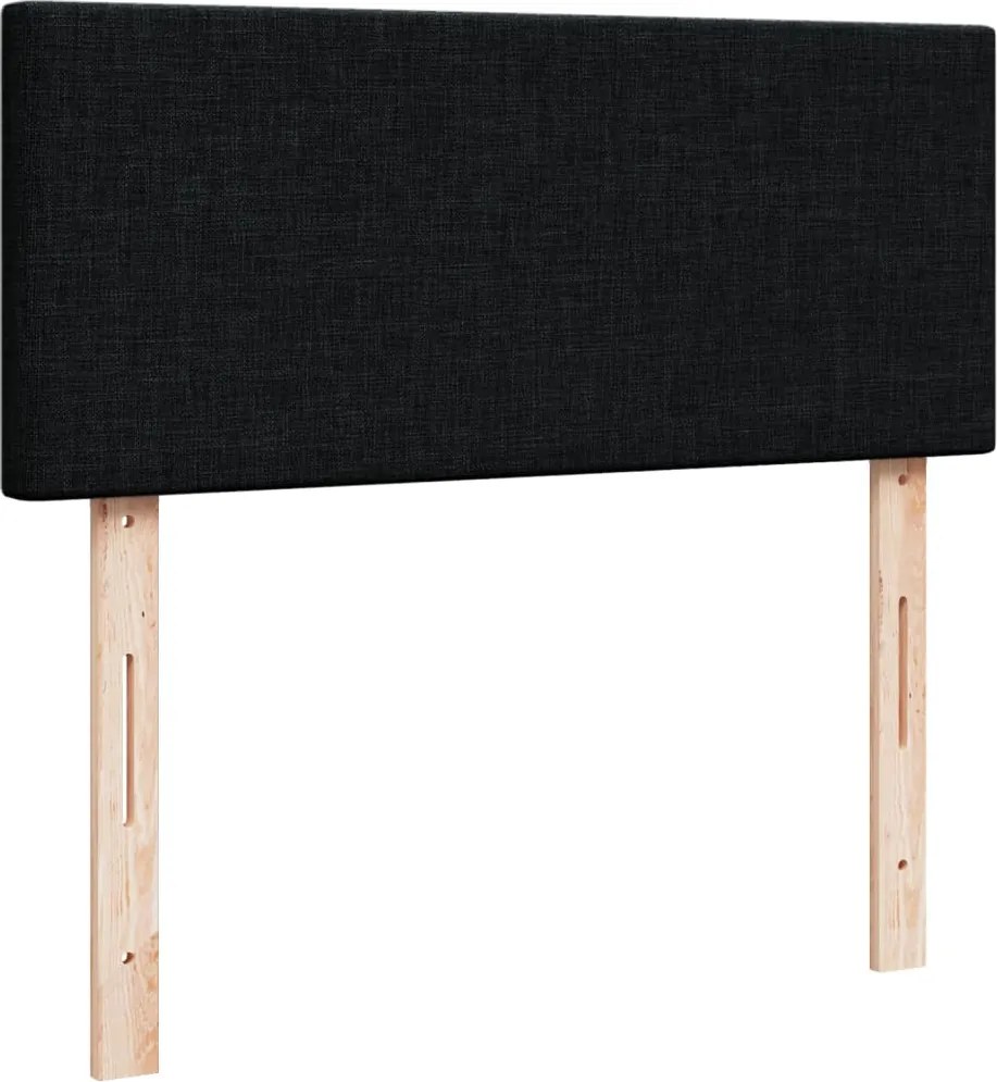 Box spring postel s matrací černá 120x200 cm textil 3288150