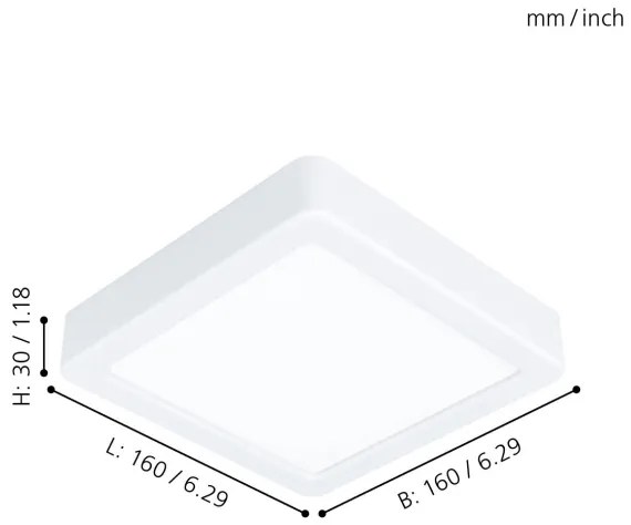 Eglo 99246 - LED Stropní svítidlo FUEVA 5 LED/10,5W/230V
