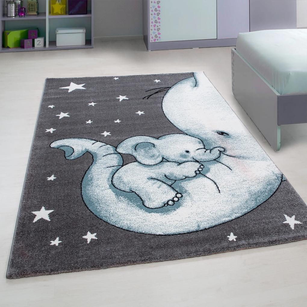 Ayyildiz Dětský kusový koberec KIDS 0560, Modrá Rozměr koberce: 200 x 290 cm