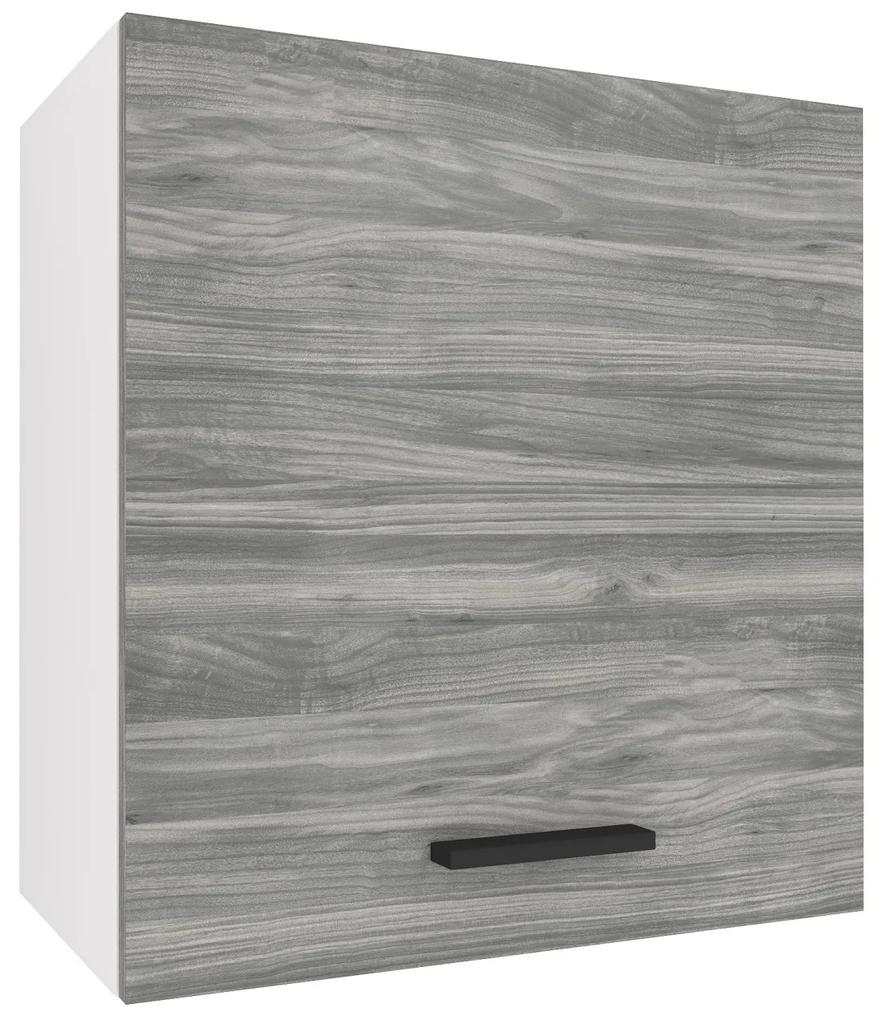 Kuchyňská skříňka Belini horní 60 cm šedý antracit Glamour Wood  TOR SG60/1/WT/GW1/0/B1