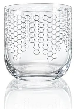 Crystalex - Bohemia Crystal Sklenice na nealko Uma Honeycomb 330 ml, 6 ks