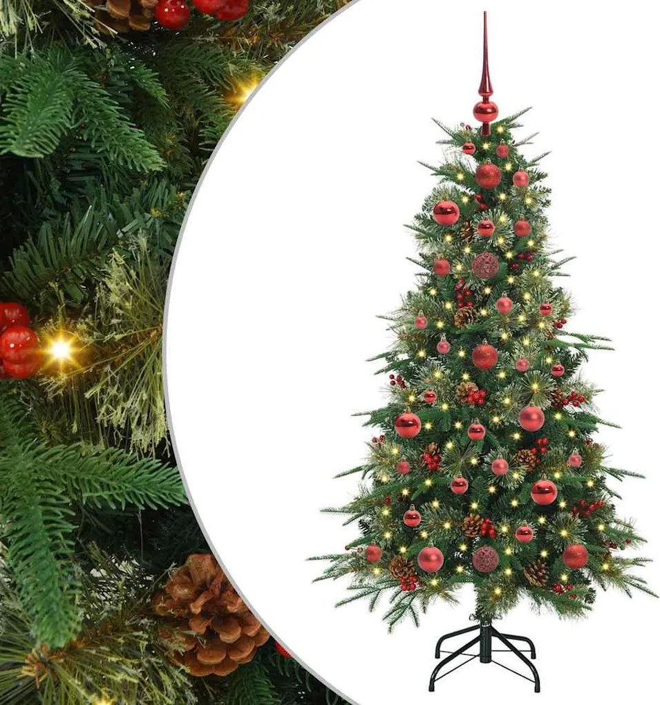Umělý Skládací Vánoční Strom s stojanem Zelená 120 cm PE a PVC 3397393