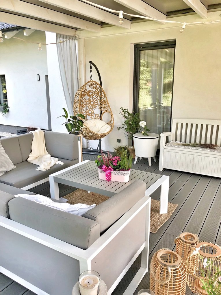 Majowo.cz Závěsné ratanové křeslo IBIZA elegantní dekor