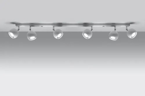 Stropní bodové svítidlo SOLLUX Oculare 6l GU10 6x40W bez zdroje SL.0442 bílá