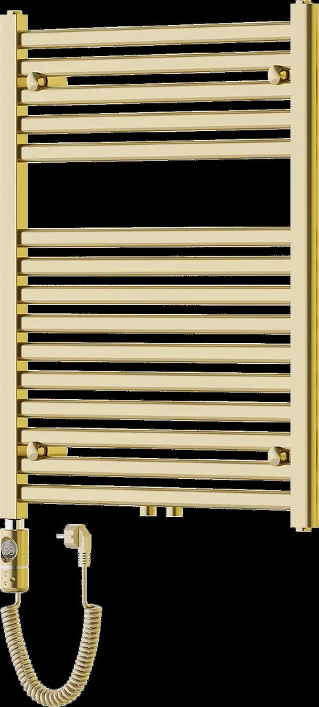 Mexen Hades, elektrické topné těleso 800 x 600 mm, 600 W, zlatá lesklá, W104-0800-600-2600-50