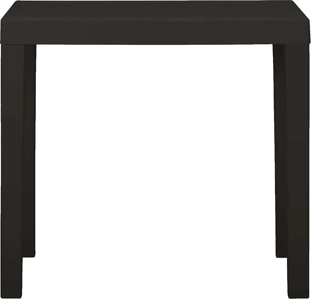 Zahradní stůl antracitový 79 x 65 x 72 cm plast 315845