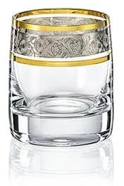 Crystalex Sklenice na likér a destiláty Ideál 60 ml s dekorem Exclusive platinum, 6 ks