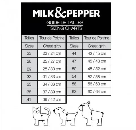 MILK&PEPPER Postroj pro psy Clarice Velikost: 41
