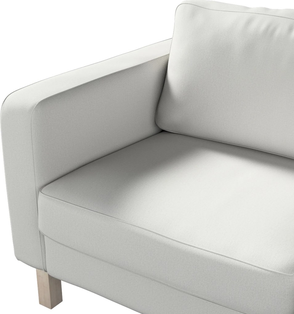 Potah na pohovku IKEA  Karlstad 2-místná, nerozkládací, krátký barva šedá látka pletený vzor