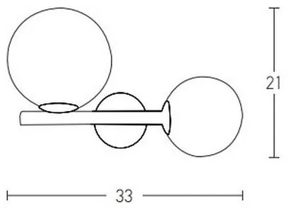 Zambelis 1995 - Nástěnné svítidlo 1xG9/7W + 1xE14/15W/230V zlatá