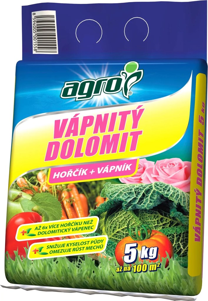 Agro Hnojivo vápnitý dolomit 5 kg