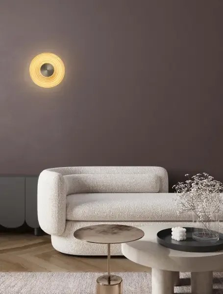 LED zlato-amber nástěnné svítidlo Nous 8W