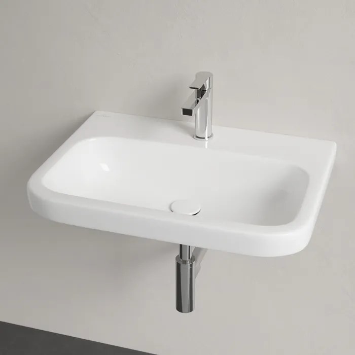 Villeroy & Boch ARCHITECTURA - Umyvadlo 650x470x180 mm, s přepadem, neleštěné, Bílá Alpin 41886501