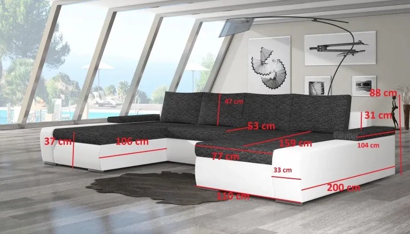 Sedací souprava Marina, hnědá / žluto-hnědá (ma 13)
