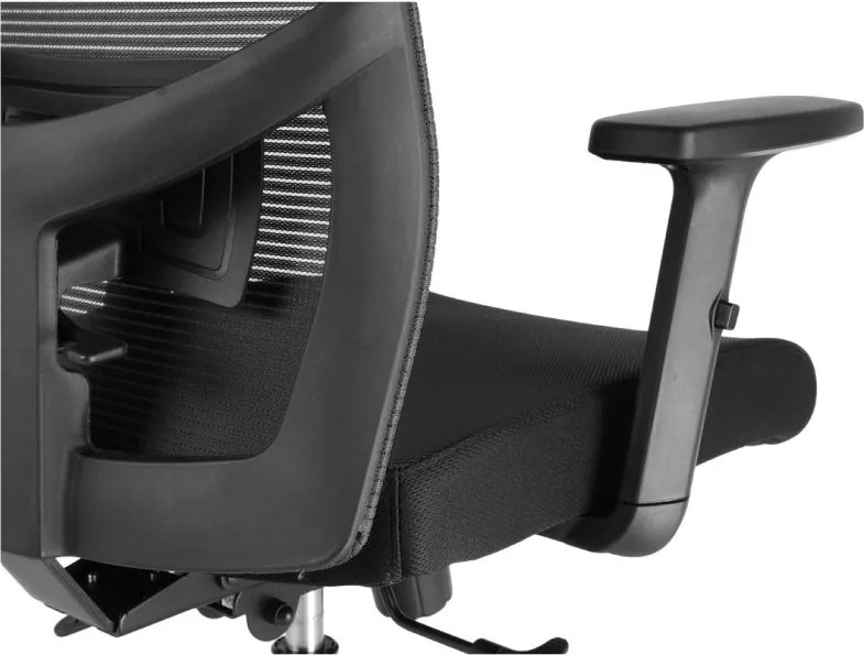Ergonomická kancelářská židle ERGODO BOOST - černá síťovina / nosnost 150 kg