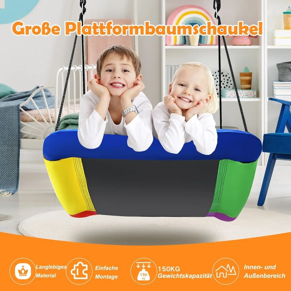 Costway Houpačka stromová houpačka pro více dětí zahradní houpačka pro děti