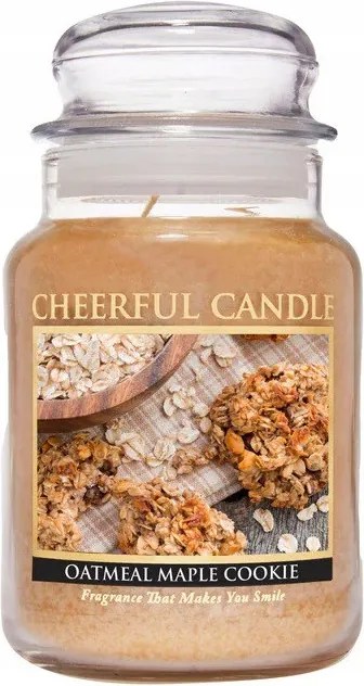 Velká svíčka Oatmeal Maple Cookie Cheerful Candle
