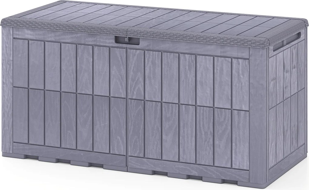 Costway Úložný box odolný proti povětrnostním vlivům 455 L venkovní úložný box