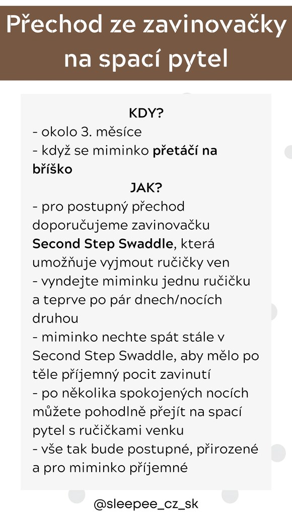 Sleepee Bavlněná zavinovačka od 3 kg MINTOVÁ + čepička ZDARMA