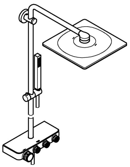 GROHE 26508000 - Sprchový systém EUPHORIA SMARTCONTROL 310 CUBE lesklý chrom