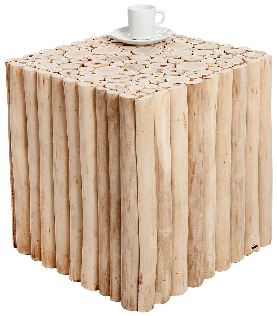 Noble Home Odkládací stolek Nature wood, 35 cm, teak