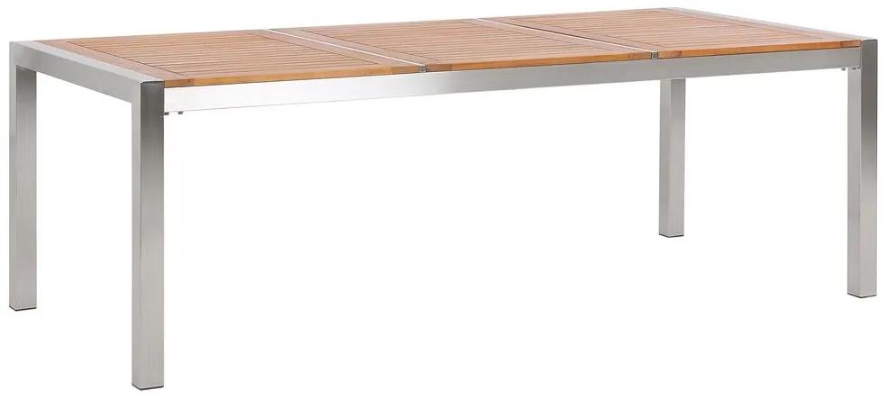 Zahradní stůl z eukalyptového dřeva 220x100cm GROSSETO Beliani