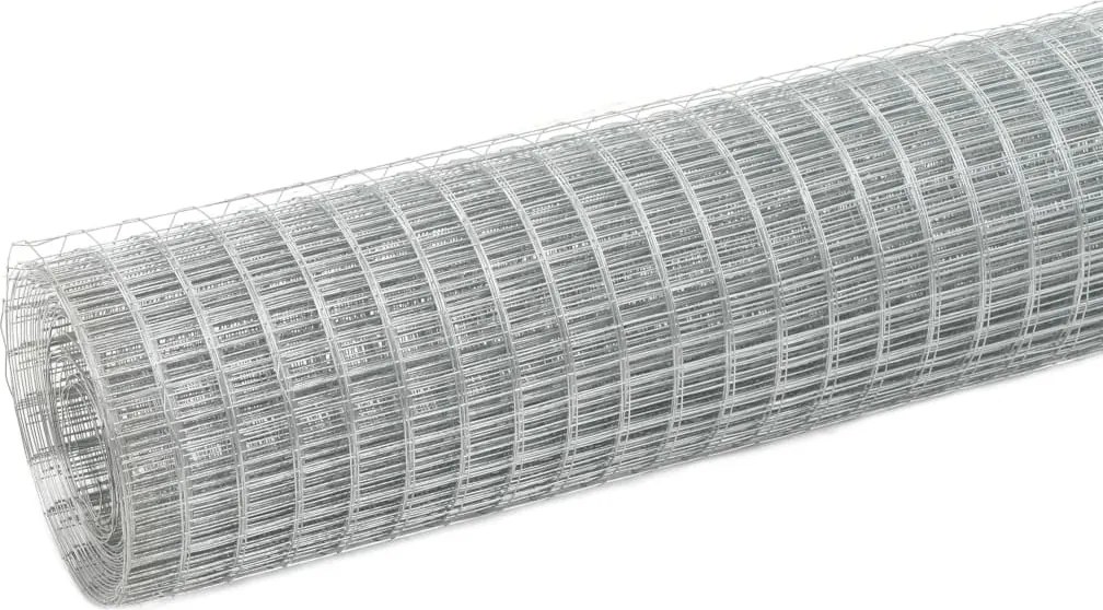 Pletivo ke kurníku pozinkovaná ocel 25 x 0,5 m stříbrné 143616