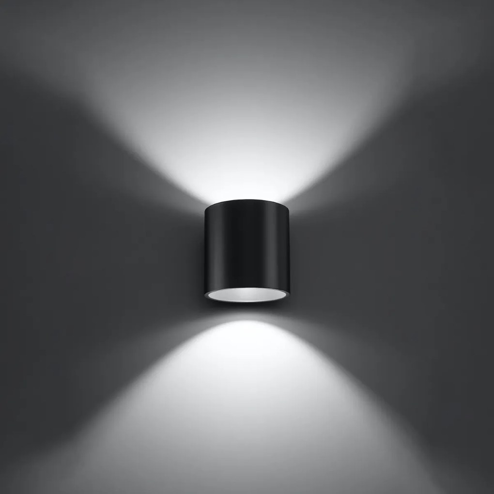 Sollux Lighting Nástěnná lampa ORBIS 1 antracitová