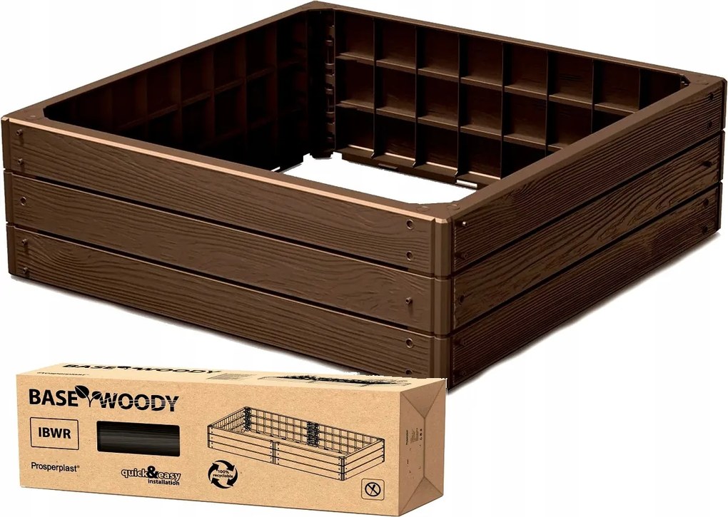 Zahradní záhon Base Woody Bronzový Prosperplast