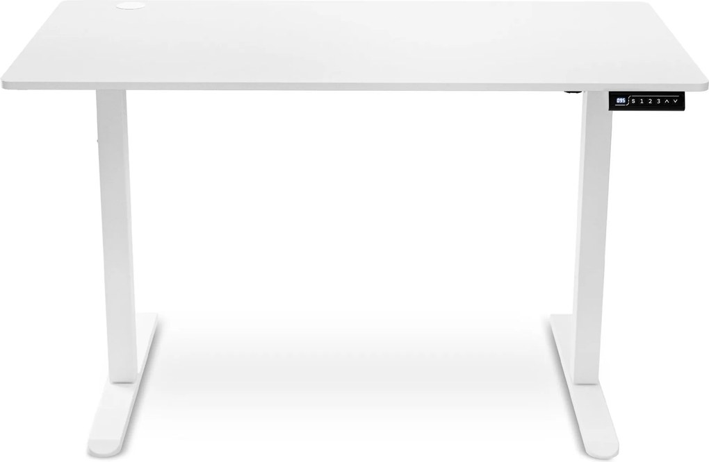 Elektrický psací stůl 120 x 60 cm Lerici - bílý