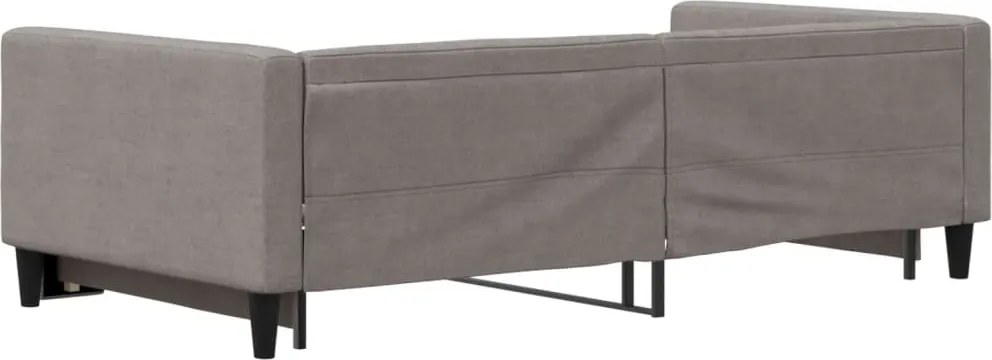 Válenda s přistýlkou taupe 100 x 200 cm textil 3196586