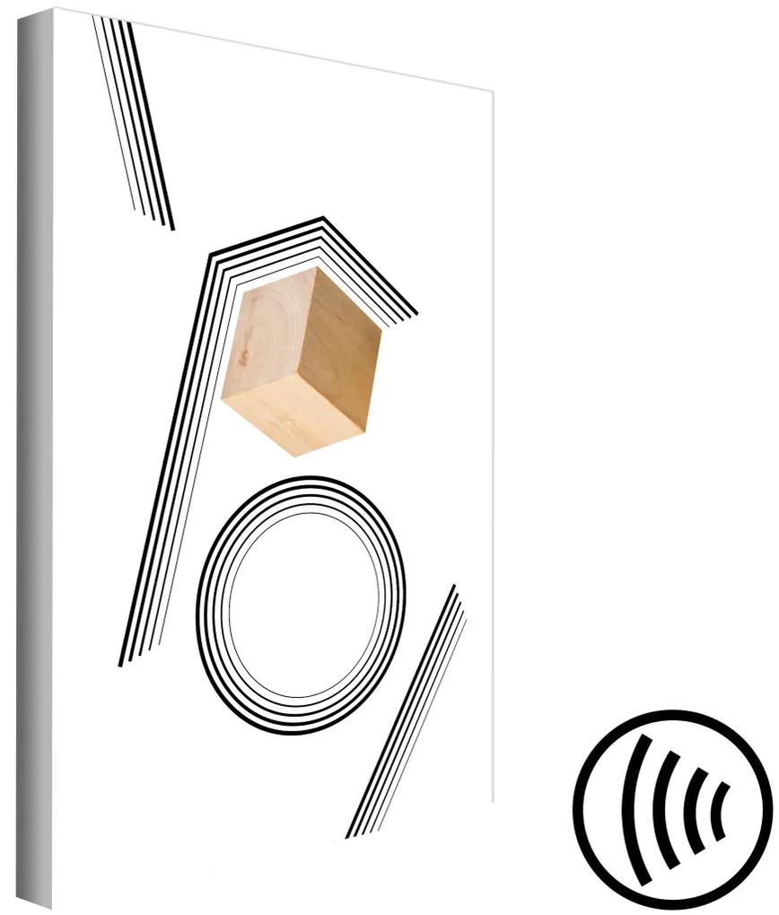 Obraz Dřevěná kostka (1 kus) vertikální