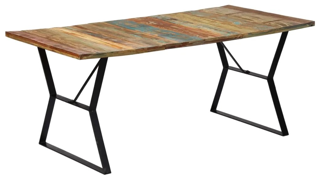 247946 vidaXL Jídelní stůl 180 x 90 x 76 cm masivní recyklované dřevo