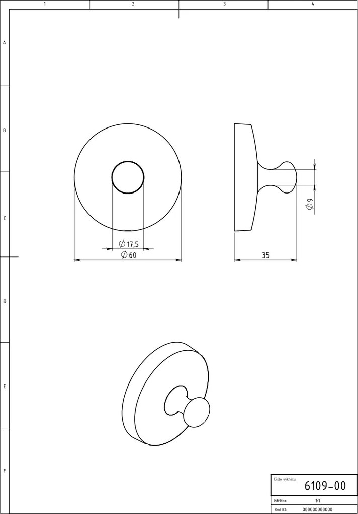Novaservis - Věšák Metalia 1 chrom, 6109,0