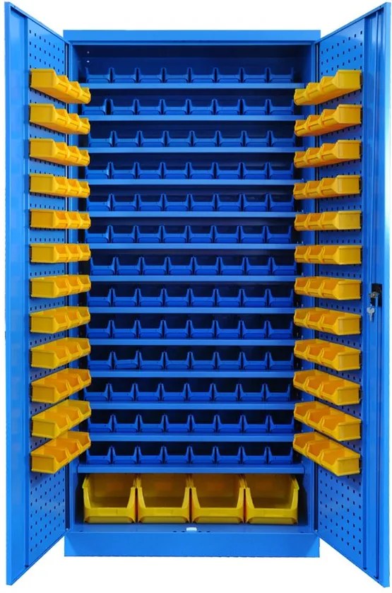 KOVOS Dílenská skříň Kovos s plastovými boxy SPZ_11_0002_C_VAR_7