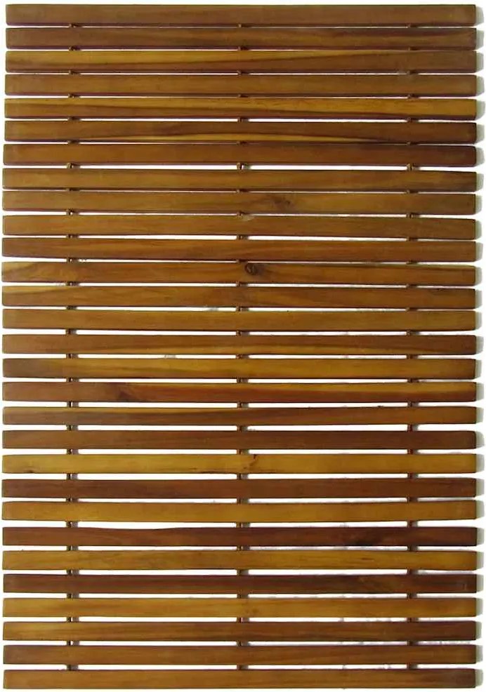 Koupelnová předložka 2 ks 80 x 50 cm akáciové dřevo 271768