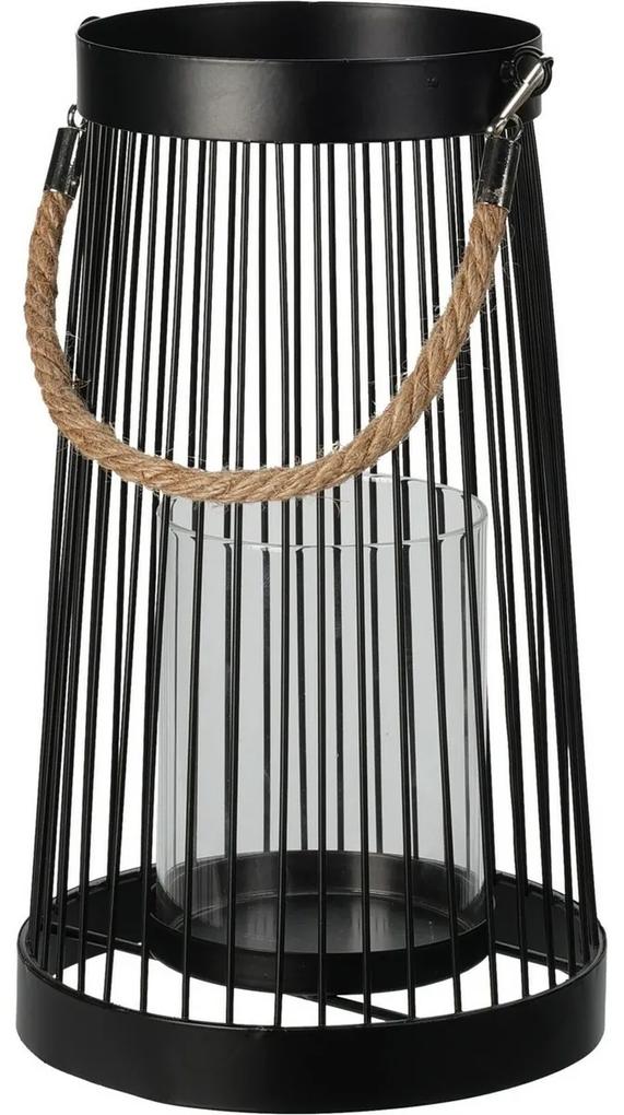 Kovová lucerna Nimes, 16,5 x 26,5 cm