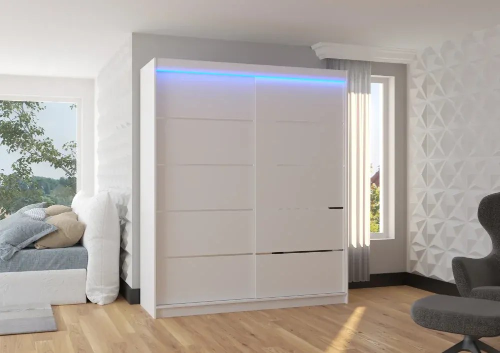 Posuvná skříň s LED osvětlením SPECTRA 180