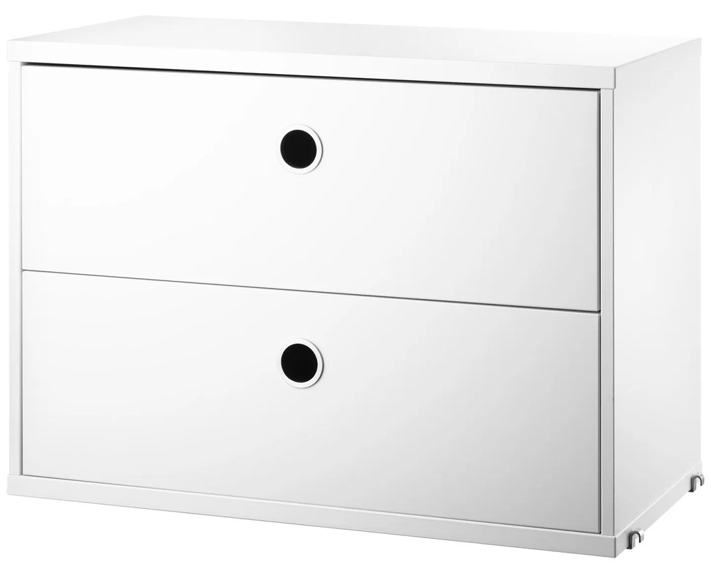 STRING Komoda Chest with Drawers 58 x 30 cm, White