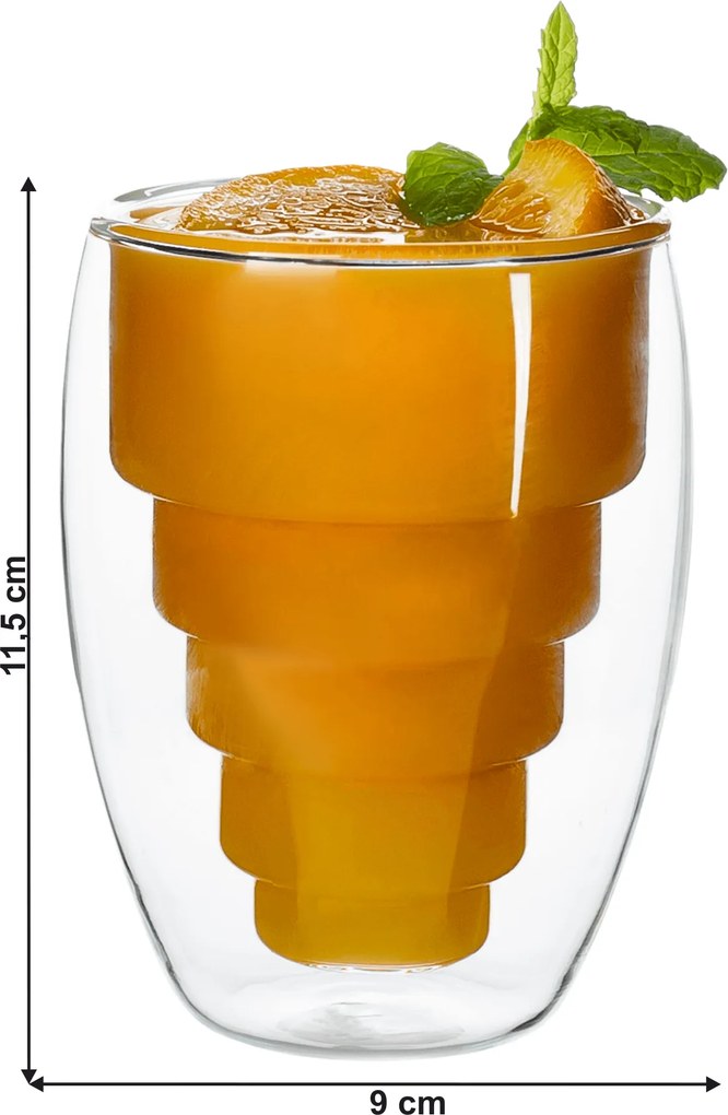 Termo sklenice, set 2 ks, 250 ml, HOTCOLD TYP 17