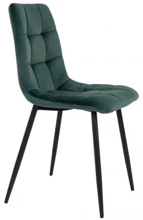 Jídelní židle MIDDELFART samet, zelená House Nordic 1001195