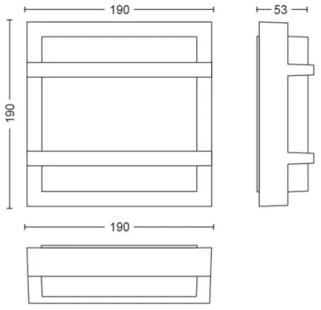 Nástěnné LED svítidlo Philips Petronia 17394/93/P0 12W 2700K teplá bílá IP44