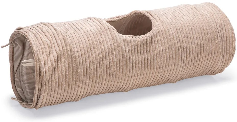 Designový tunel pro kočky Lord růžová manšestr 75cm