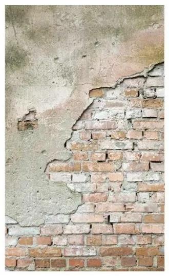 DIMEX | Vliesová fototapeta na zeď Oprýskaná zeď MS-2-0168  | 150 x 250 cm | béžová, růžová
