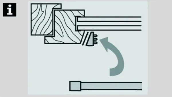 Gardinia rozpěrná tyčka 8 mm 80-90cm kov/plast bílá 2ks