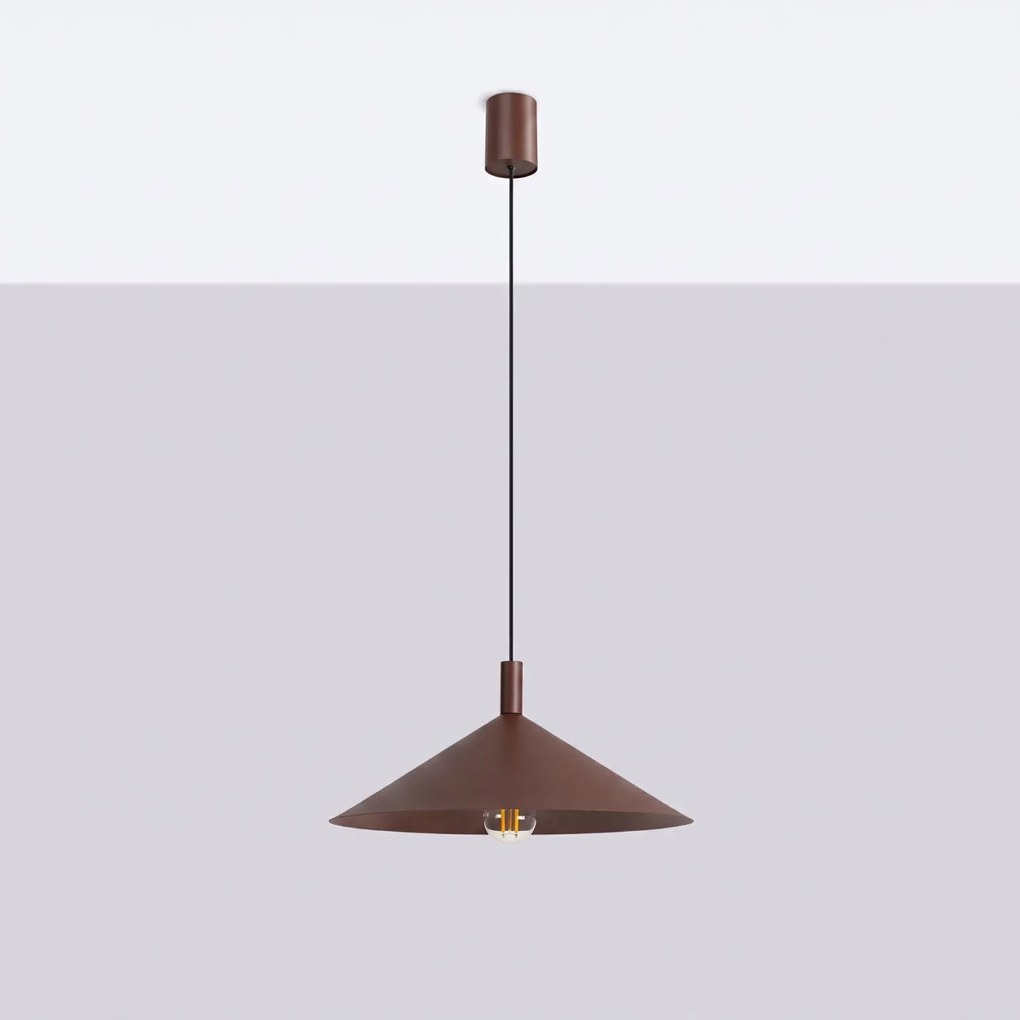 Sollux Lighting Závěsné svítidlo NOX 40 hnědé