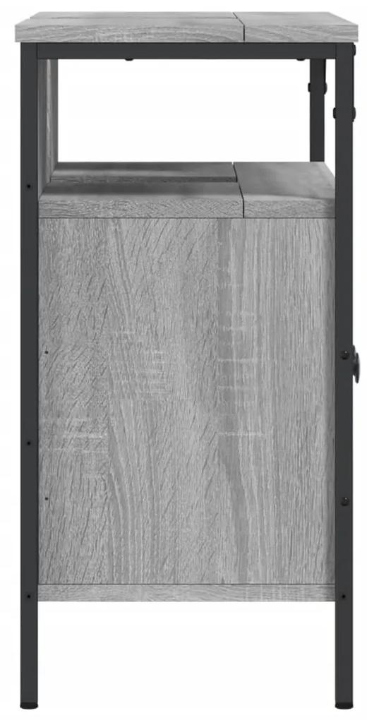 Koupelnová skříňka pod umyvadlo šedá sonoma 60x30x60cm kompozit - Default Title