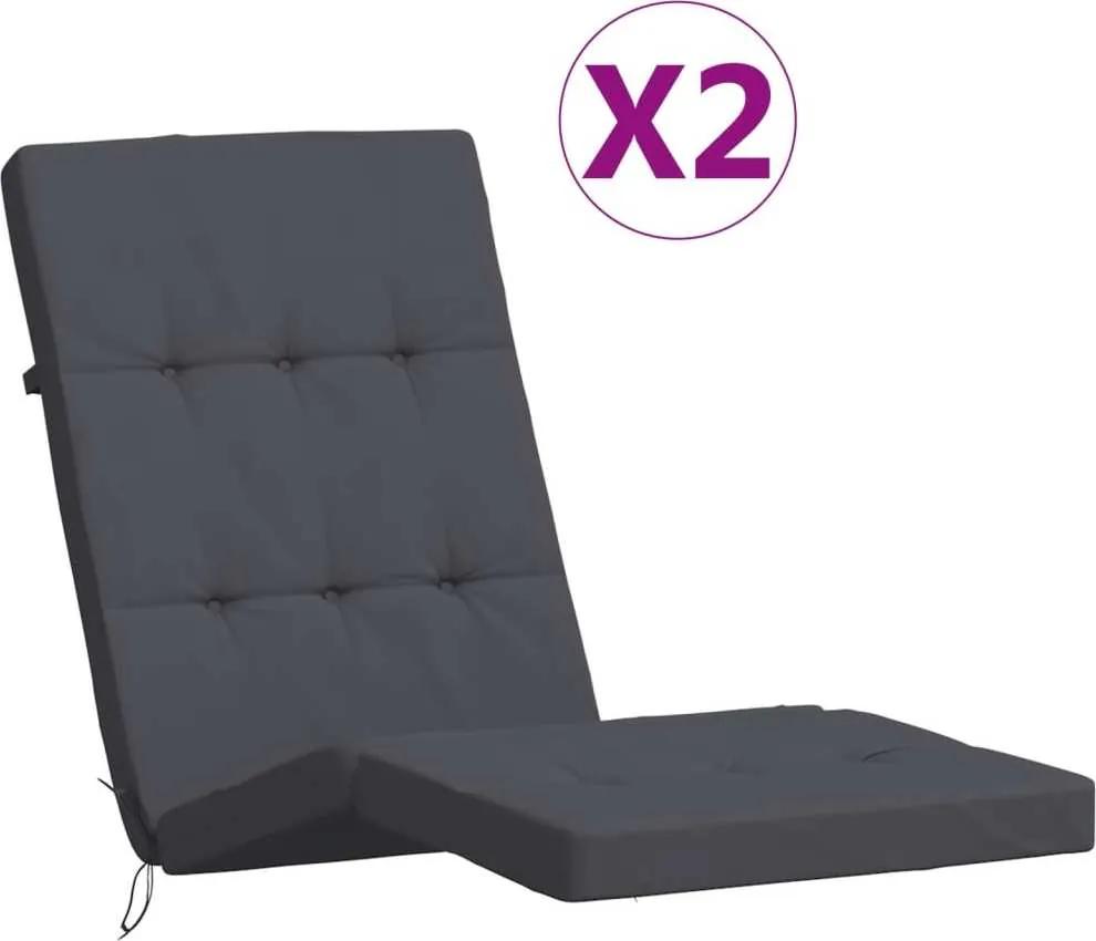 vidaXL Podušky na polohovací židli 2 ks oxfordská látka [361984] Barva: Tyrkysová